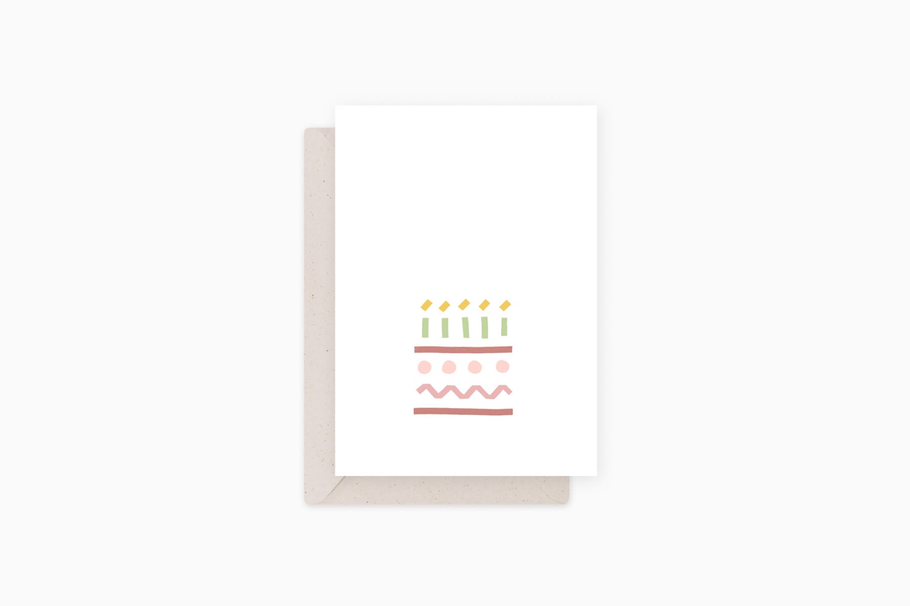 Greeting Card – Small Birthday Cake – PAPIERNICZENI