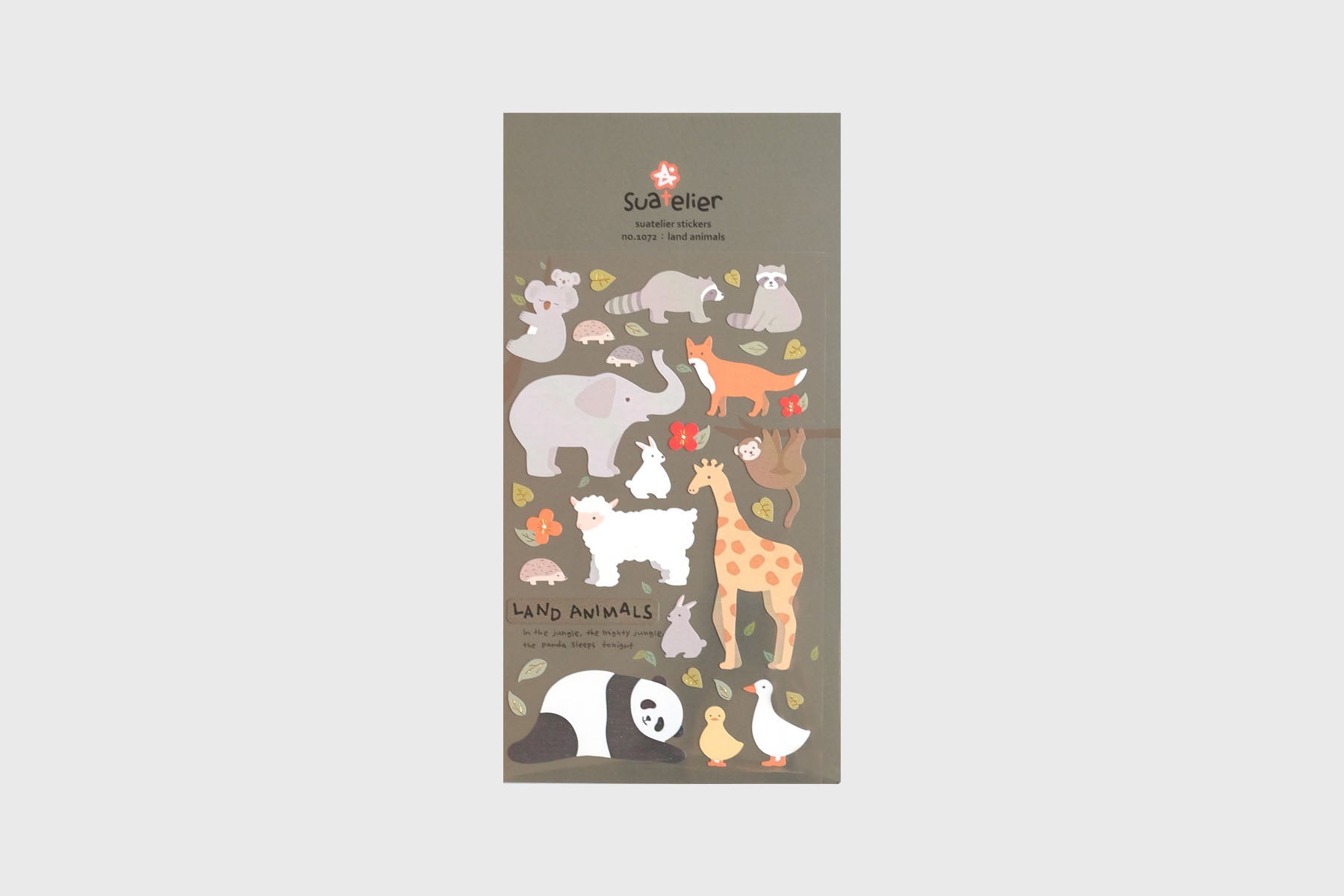 Decorative Stickers – Land Animals – PAPIERNICZENI