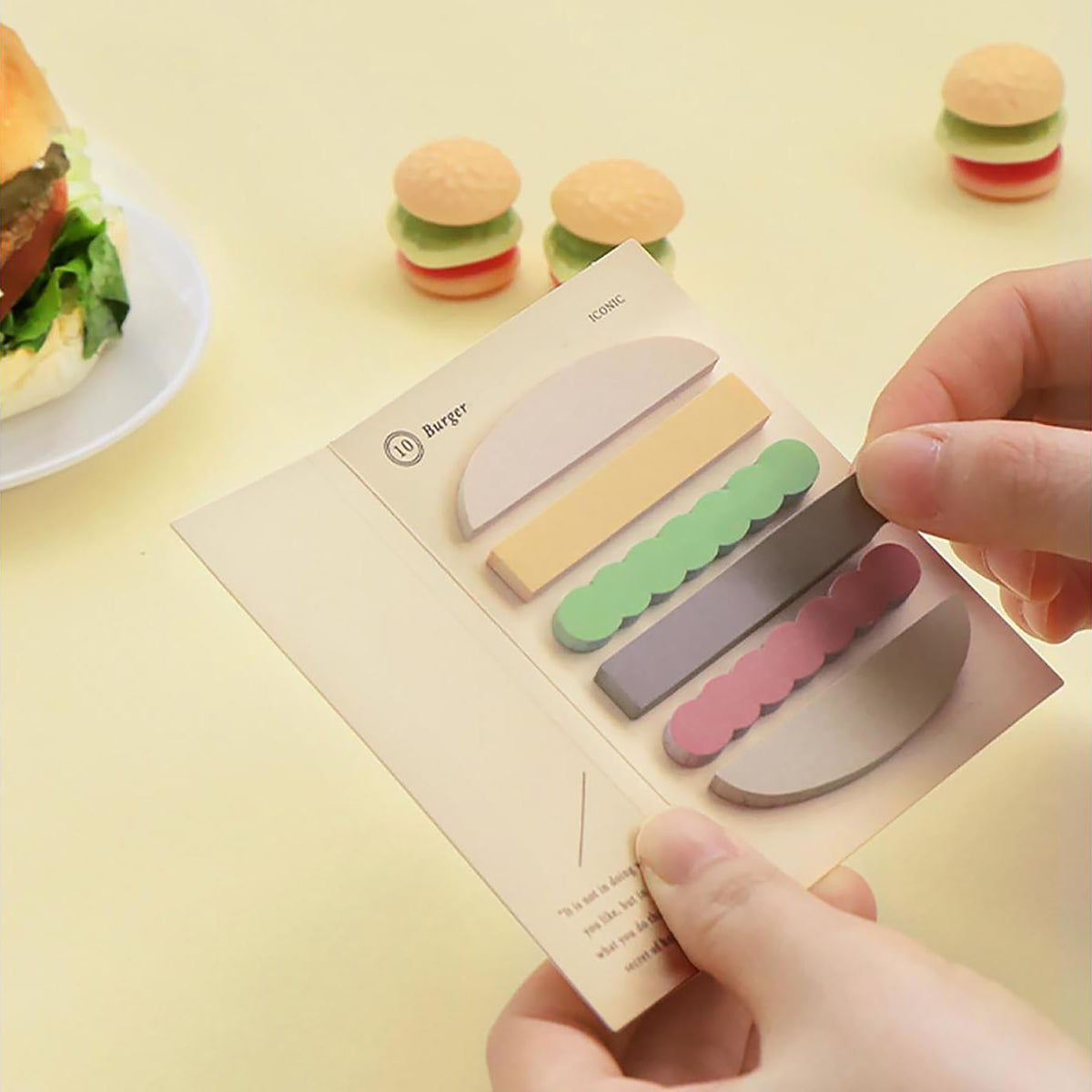 Index Sticky Bookmarks – Burger – PAPIERNICZENI